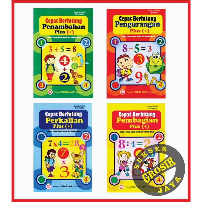 Jual Buku Anak Paud & TK Cepat Berhitung Penambahan, Pengurangan ...