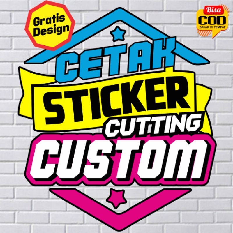 Jual CUTTING STIKER CUSTOM DESAIN SENDIRI, STICKER /LOGO/NAMA/KOMUNITAS ...