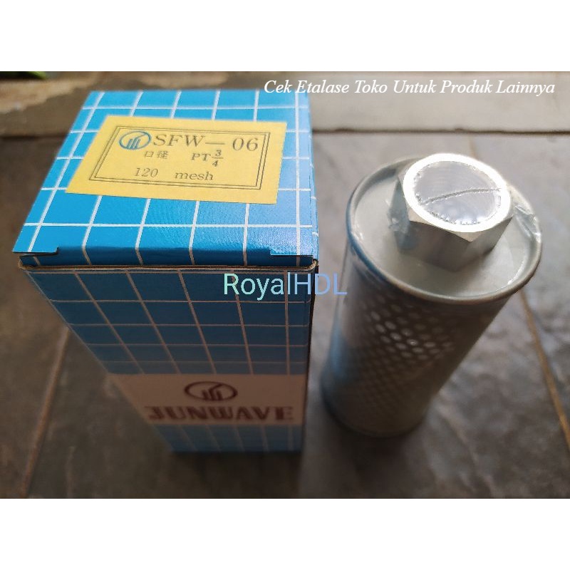 Jual hydraulic oil filter sfw-06 pt 3/4" saringan oli hidrolik mesin ...