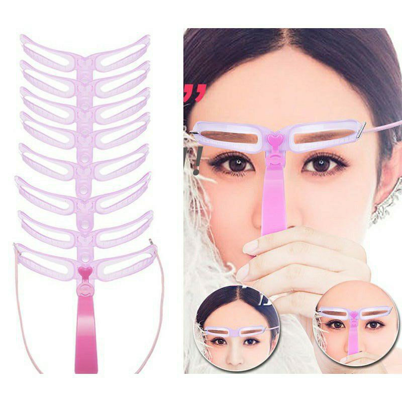 Jual CETAKAN ALIS 8 IN 1 WANITA EYEBROW TEMPLATE 8 PLUS TALI MODEL ALIS ...