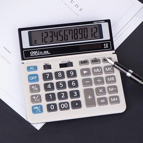 Jual Kalkulator Deli 12 Digit 868C | Shopee Indonesia