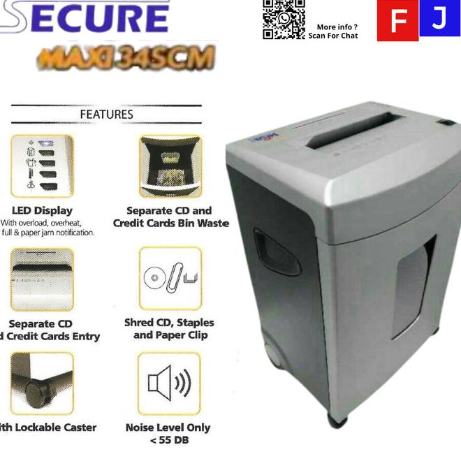 Jual Secure Maxi 34Scm - Mesin Penghancur Kertas 34 Scm Garansi Resmi ...