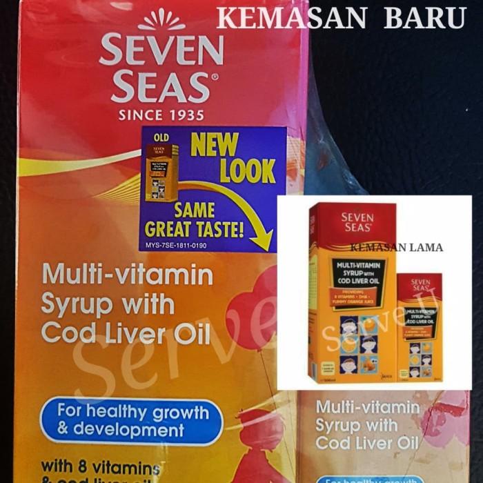 Jual Seven Seas Multi-Vitamin Syrup With Cod Liver Oil 500Ml + 100Ml ...