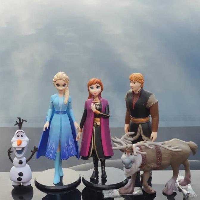 Jual Princess Elsa Anna Figure Frozen 2 Set 5 Topper Cake Hiasan Kue ...