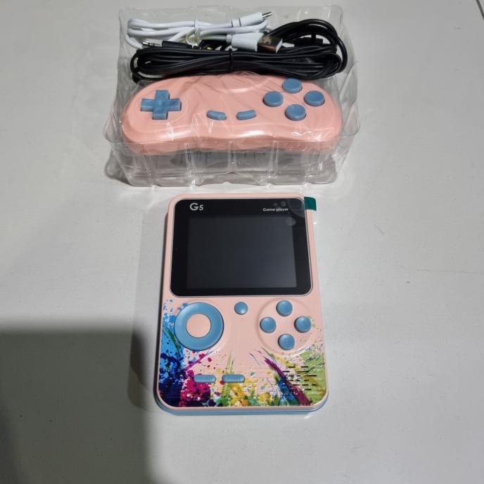 Jual Gameboy G5 Console Portable GamePlayer Classic 500 Game Pink ...