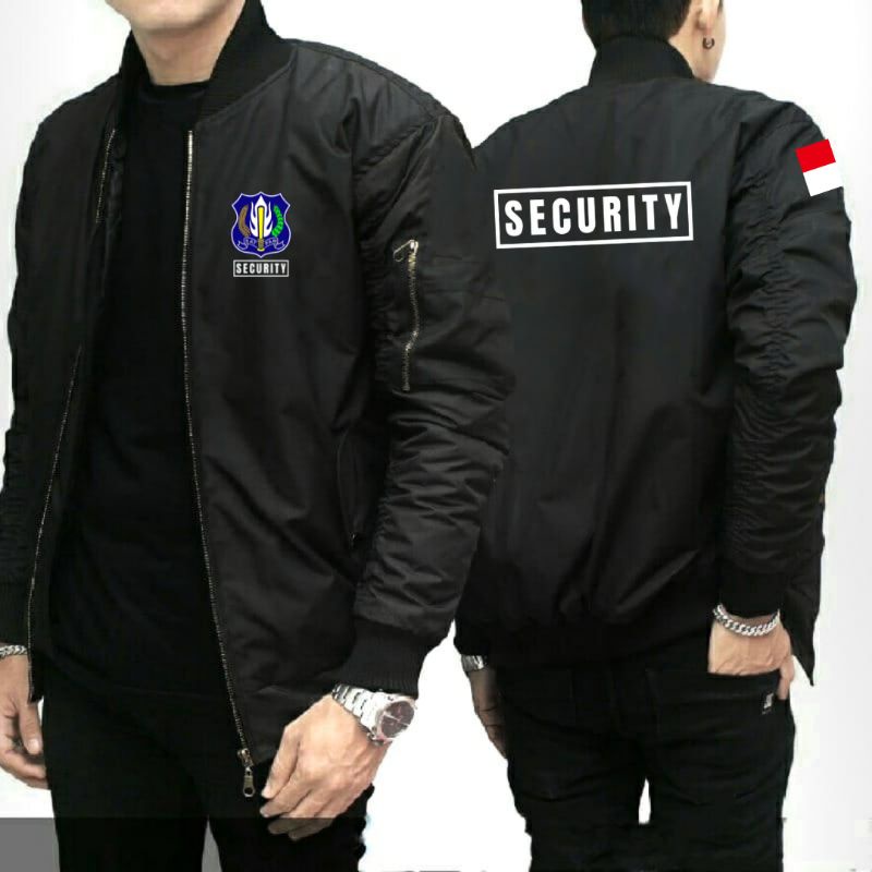 Jual JAKET BOMBER SECURITY SATPAM SABLON FREE NAMA KEREN TERBARU 2024 ...