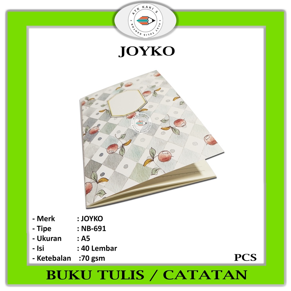 Jual JOYKO Buku Tulis Notebook NB - 691 - Classical Pattern - Pcs | Shopee Indonesia