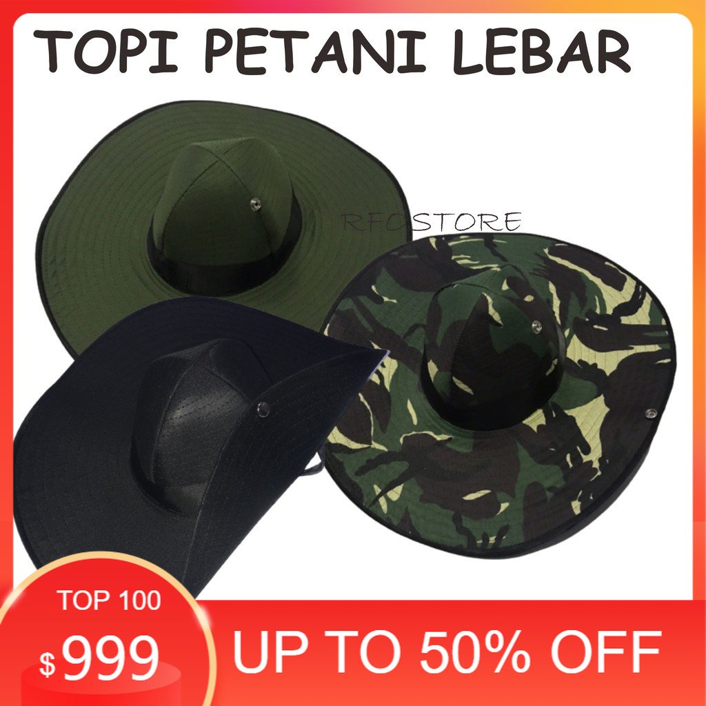 Jual Topi petani lebar /topi meksiko/Topi Hutan/Topi Nelayan Sintong ...
