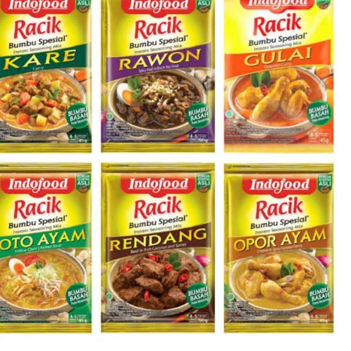 Jual Indofood Racik Bumbu Instan Rawon Gulai Opor ayam Soto ayam Kari ...