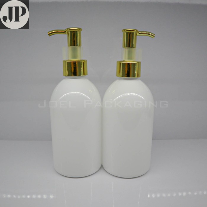 Jual BOTOL PUMP 250ML OVAL PUTIH CLIP OIL GOLD LOTION 250 ML SCL PET WHITE | Shopee Indonesia