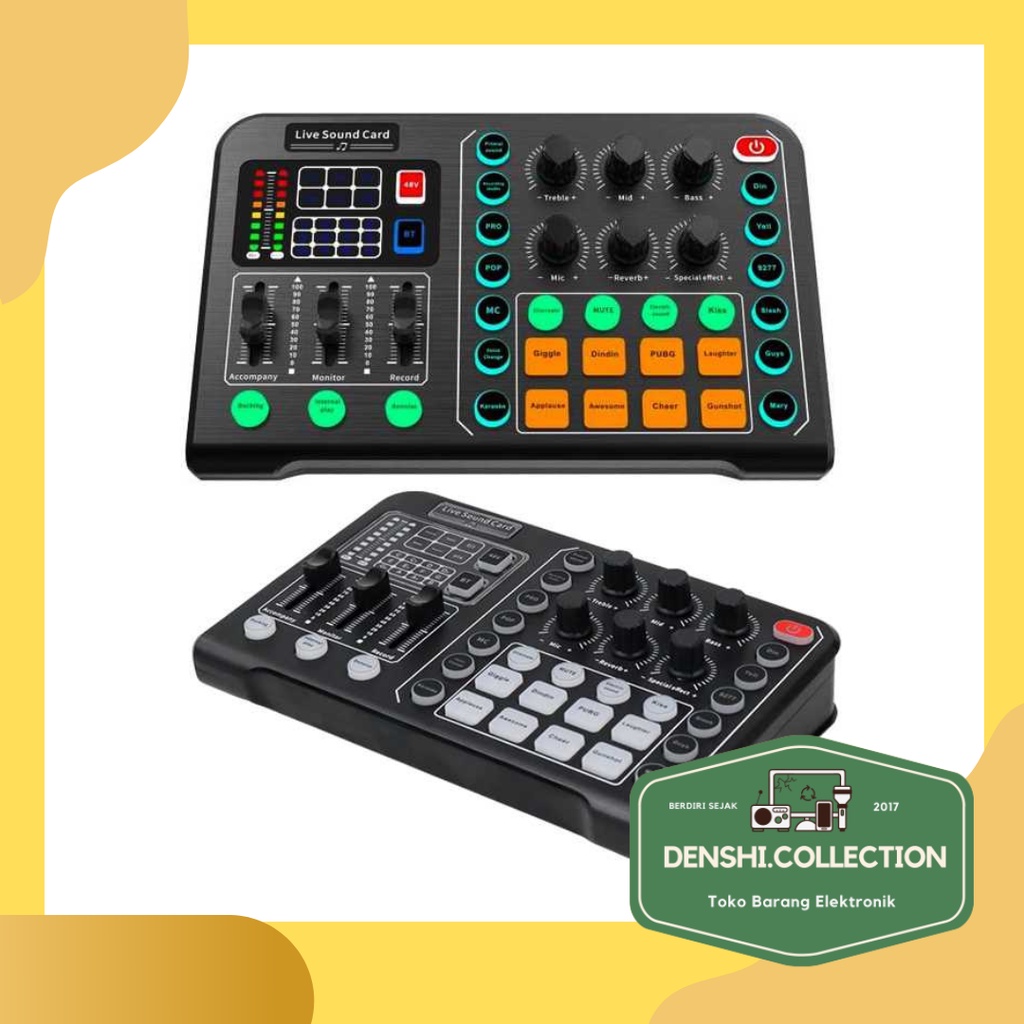 Jual Sound Card Crust Pro External Live Boardcast Audio Mixer Bluetooth ...
