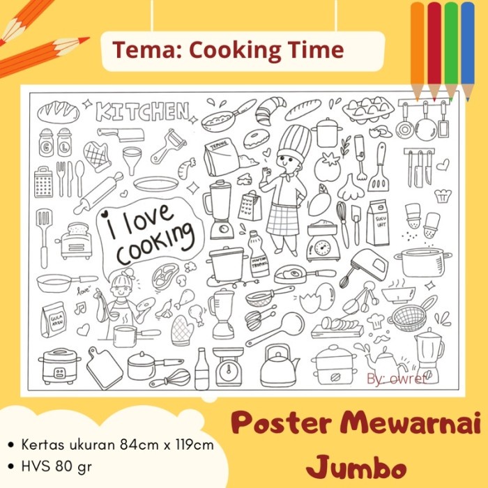 Jual Produk Terbaru Kertas Mewarnai Jumbo Giant Colouring Sheet Mainan ...
