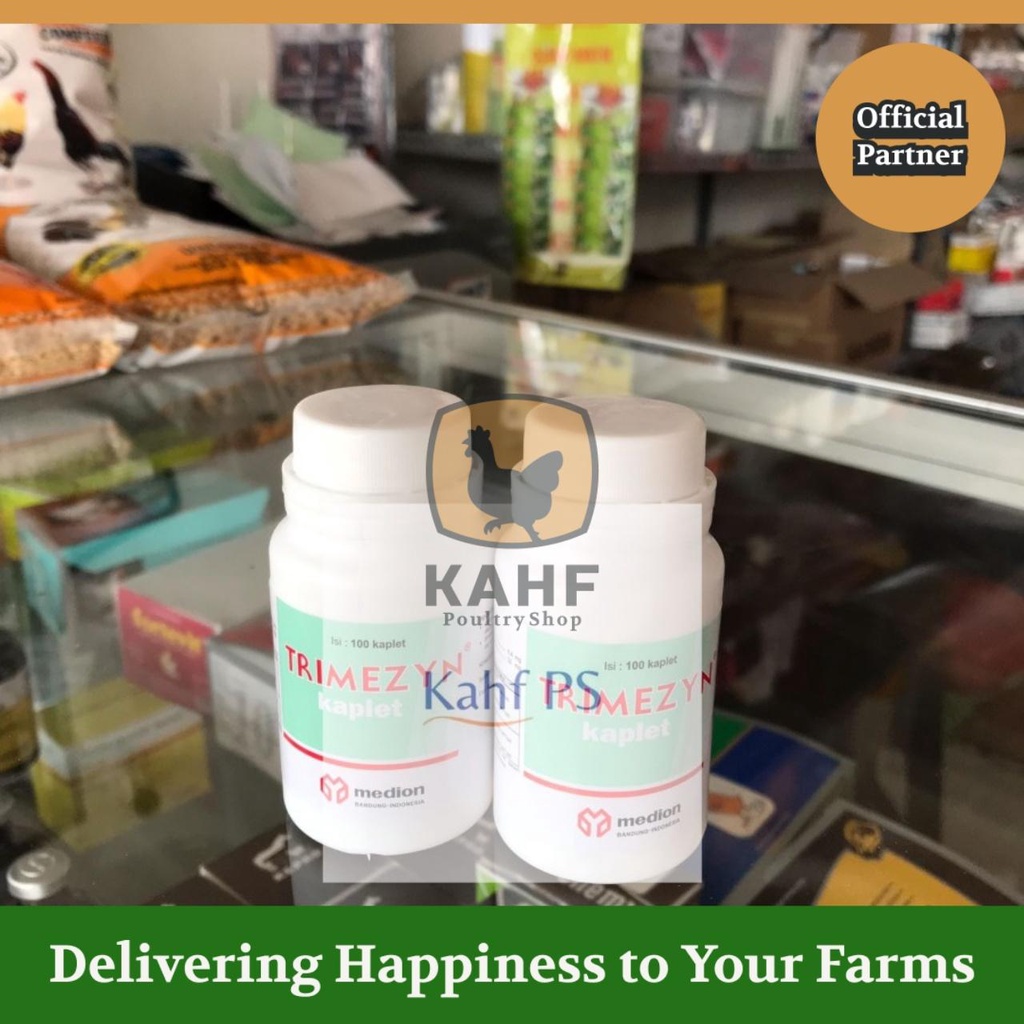 Jual Trimezyn Kaplet isi 100 Obat Ngorok Snot CRD Pilek pada unggas ...