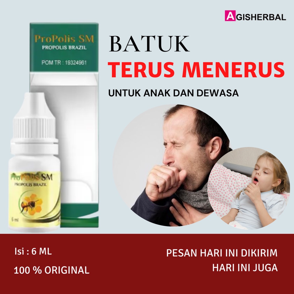 Jual Propolis SM Obat Batuk Anak Dan Dewasa Herbal Isi 6 Ml | Shopee ...