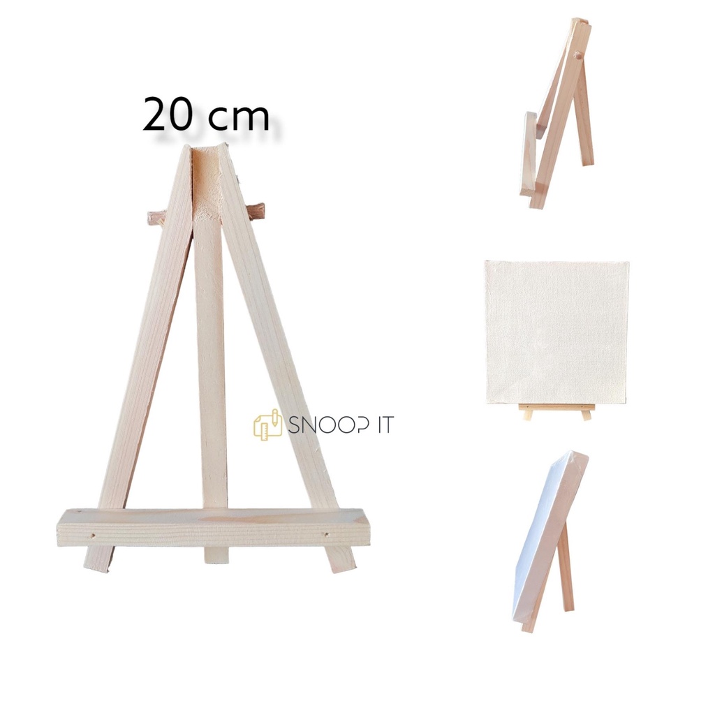 Jual Easel Kayu Stand Lukis tinggi 20 CM Sandaran Display Kanvas- SHSNP ...