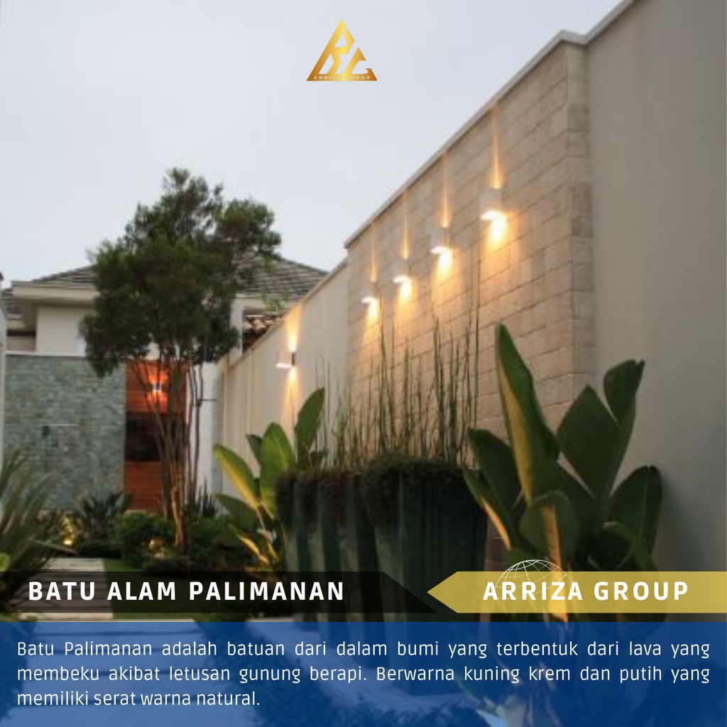 Jual Batu Alam Palimanan Putih Kuning Texture untuk Dinding Teras Pagar ...