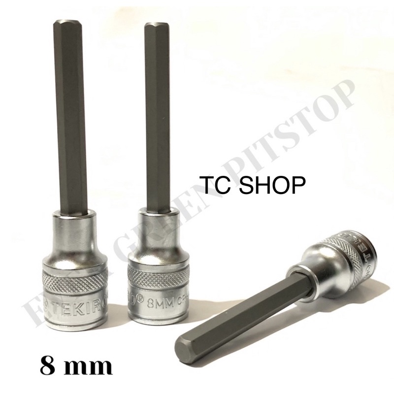 Jual TEKIRO Kunci Sok L Panjang 8mm 1/2" Hex Bit Socket Long Type 8 mm ...