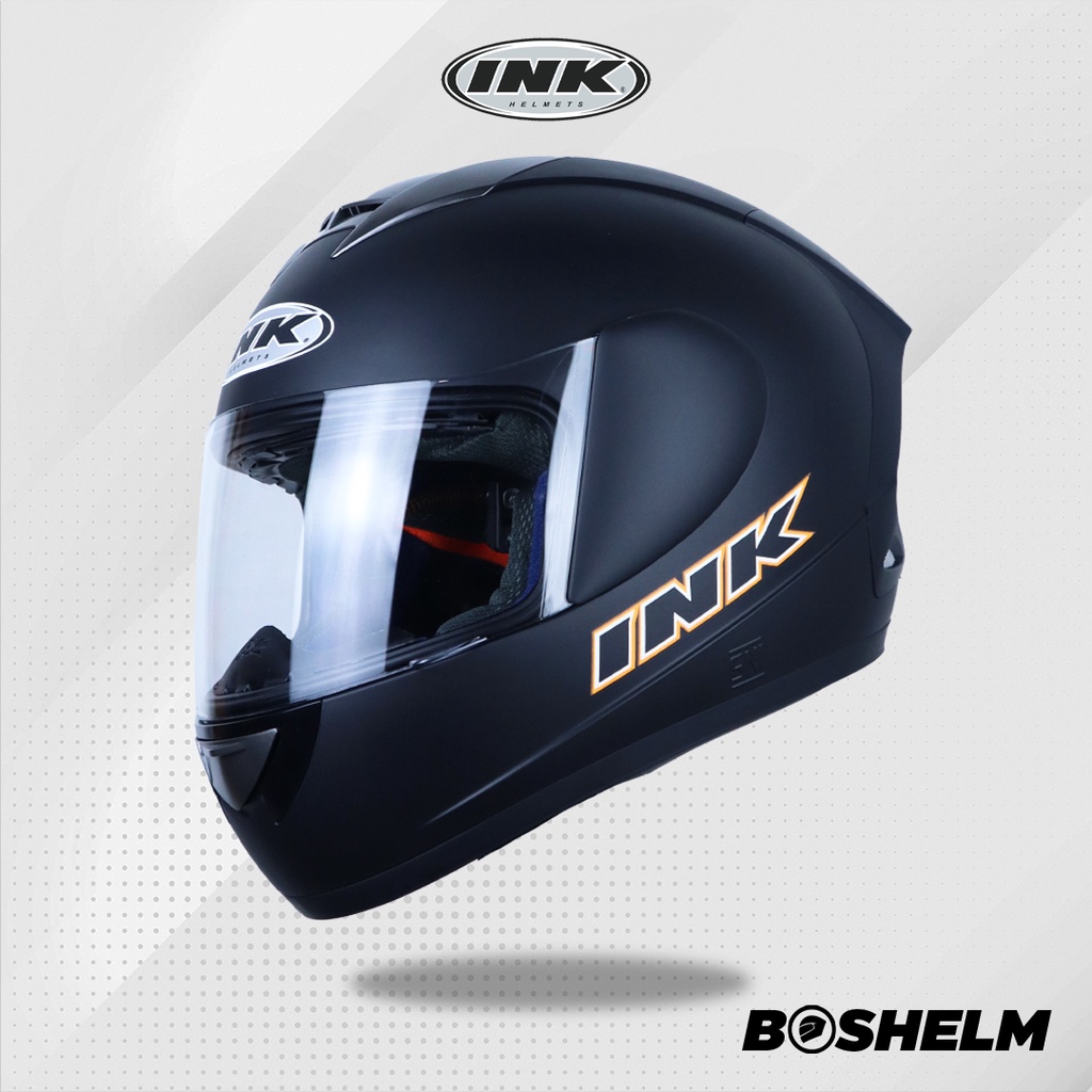 Jual BOSHELM Helm INK CL MAX Solid HITAM DOFF Helm Full Face SNI ...