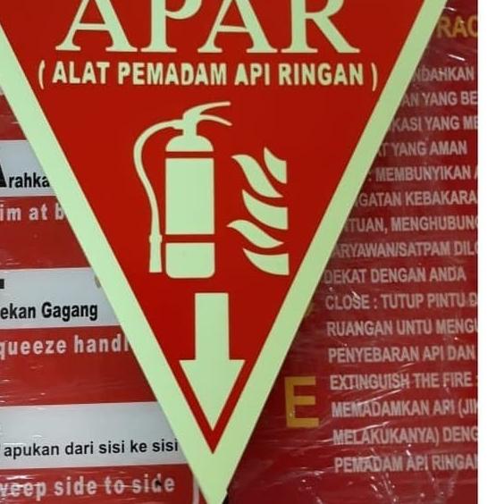 Jual ACRYLIC APAR SIGN SEGITA FOSFOR GLOW IN THE DARK 20 X 20CM ...