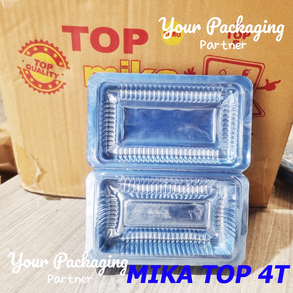Jual (isi100) MIKA TOP 4T MIKA KUE BUNGKUS WADAH TEMPAT MAKANAN ROTI ...