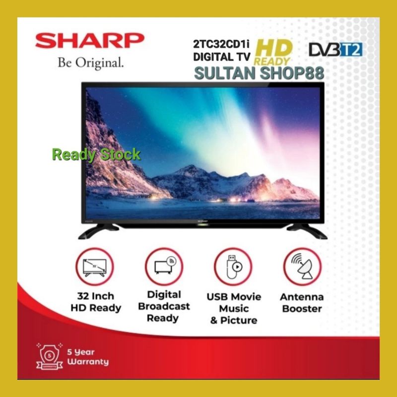 Jual SHARP LED 2TC32CD1i AQUOS 32 Inch DIGITAL TV 2TC32CD1i | Shopee ...