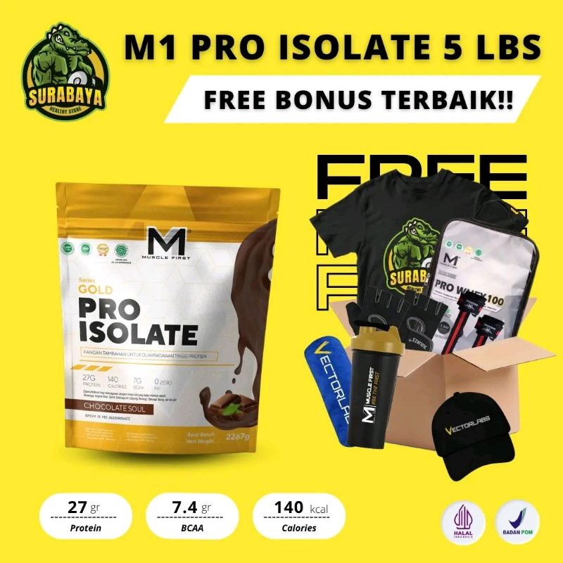 Jual M1 muscle first pro isolate 5 lbs musclefirst gold isolate protein ...