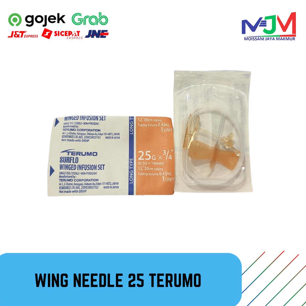 Jual Winged Needle 25G 27G Terumo Infusion Wing Infus 25 27 Terumo | Shopee Indonesia