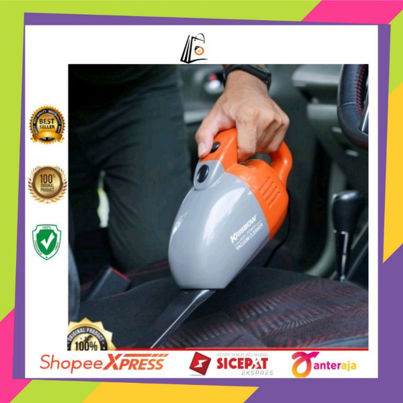 Jual KRISBOW ALAT PENGHISAP DEBU PENYEDOT DEBU MOBIL 12 V, Vacum ...
