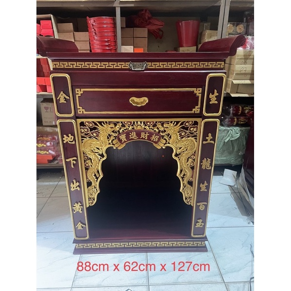 Jual meja altar meja sembahyang kayu jati 88cm x 60cm x 127cm | Shopee ...