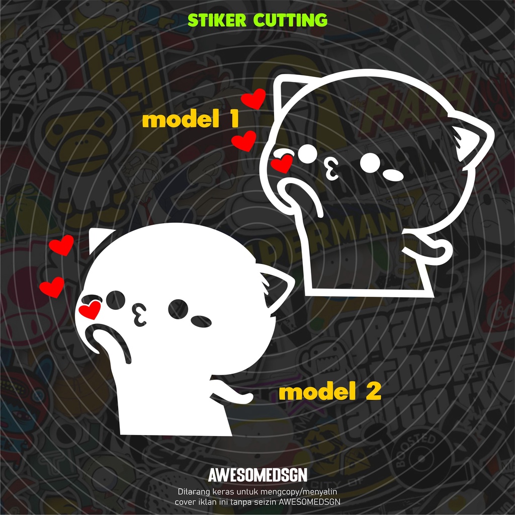 Jual STIKER STICKER CUTTING WA MUACHH LUCU | Shopee Indonesia