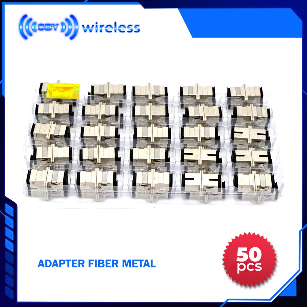 Jual 1 PACK ISI 50PCS - Adapter SC METAL Coupler / Adaptor SC Fiber ...