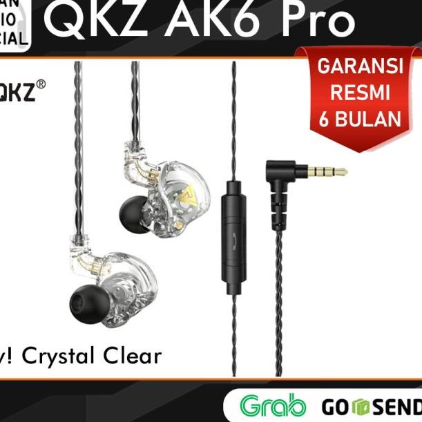 Jual QKZ AK6 Pro Earphone with Mic alt KZ EDX Pro TRN MT1 KZ EDC KZ EDS ...