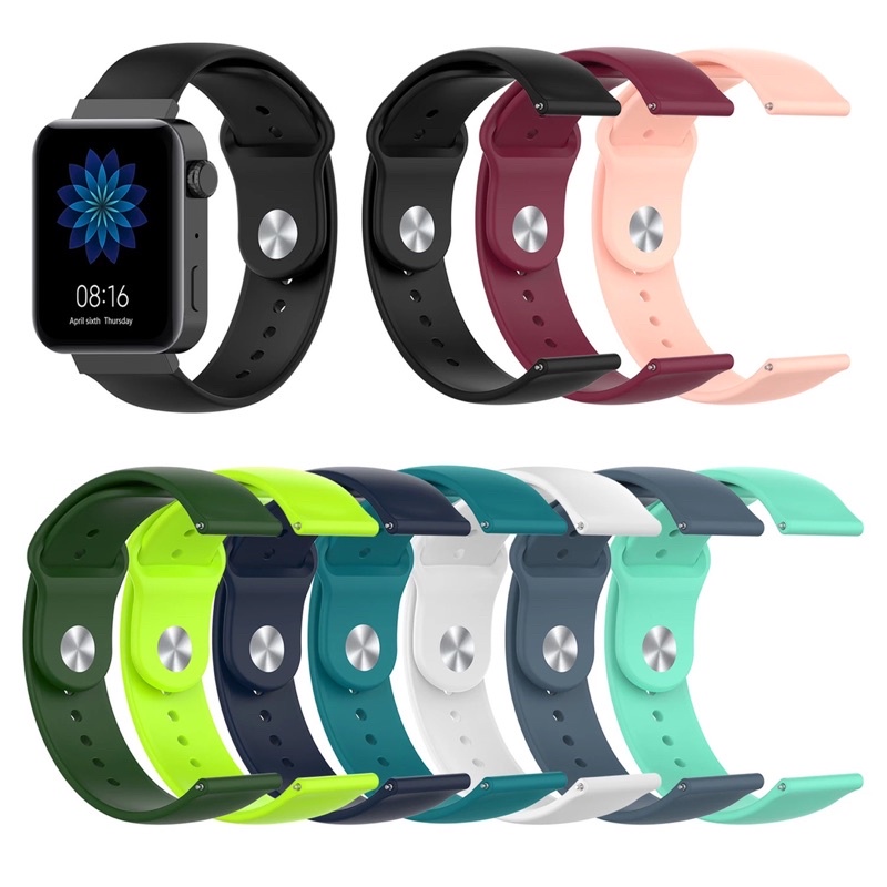 Jual Strap Silicone Rubber Model Apple Tali Jam Tangan Xiaomi / Fossil ...