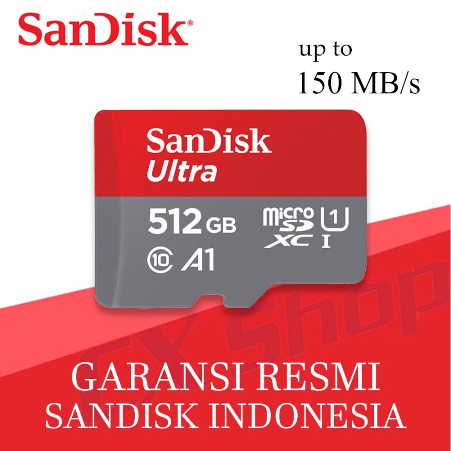 Jual SanDisk Ultra MicroSD 512GB A1 150MB/s microSDXC UHS-I | Shopee ...
