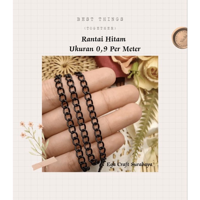 Jual Rantai Hitam Ukuran 0,9 Per Meter | Shopee Indonesia