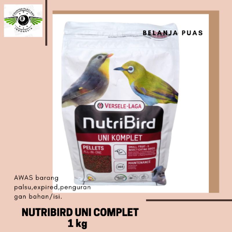 Jual NUTRIBIRD UNI KOMPLET e 1KG MAKANAN BURUNG PEMAKAN BUAH DAN ...