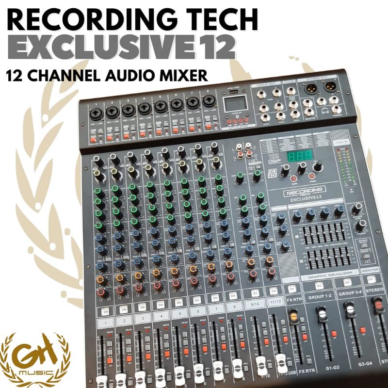 Jual Recording Tech Exclusive12 Exclusive 12 Channel Professional ...