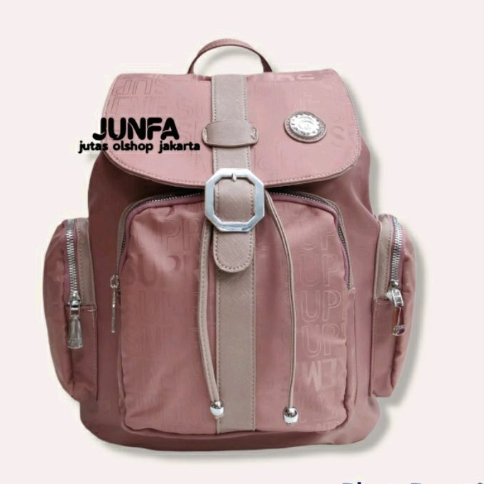 Jual TAS RANSEL JUNFA 7818-358 MOTIF SUPREEME BAHAN PARASUT | Shopee Indonesia