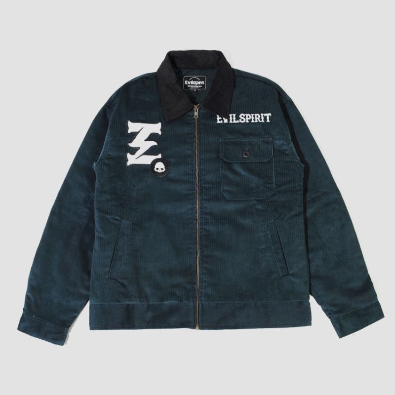 Jual EVILSPIRIT JACKET CORDUROY - JANIE GREEN UNISEX | Shopee Indonesia