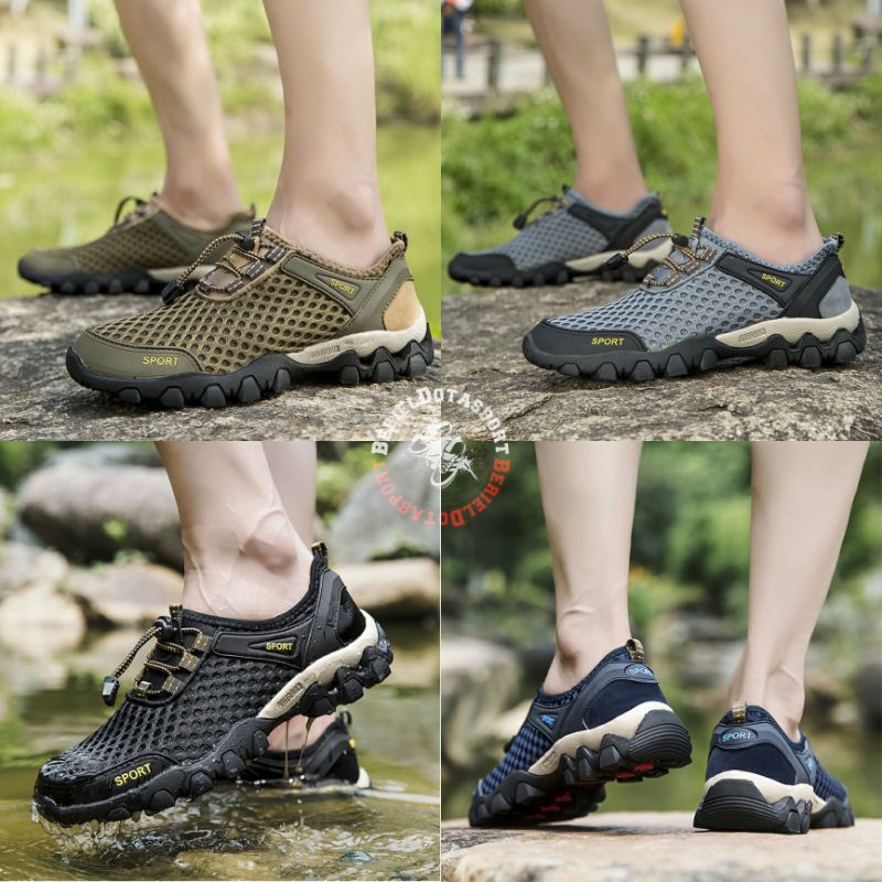 Jual Sepatu Outdoor Pria Wanita Sepatu Hiking Gunung Tracking Climbing ...