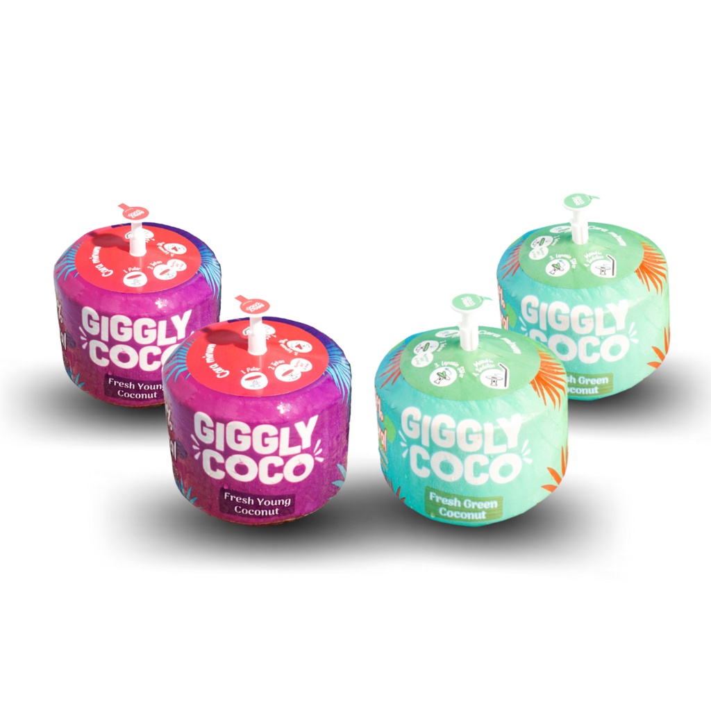 Jual Giggly Coco - Mix Package (Kelapa Muda + Kelapa Hijau) | Shopee ...