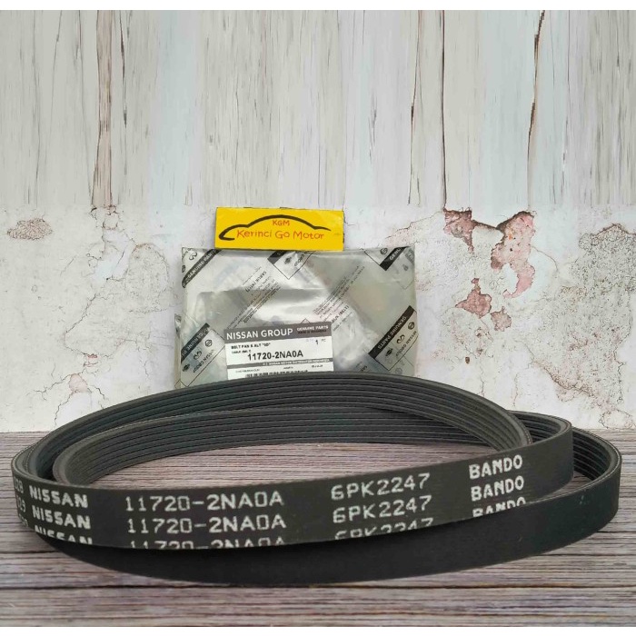 Jual VAN BELT 6PK 2247 ASLI 11720-2NA0A TALI KIPAS XTRAIL T30 SERENA C24 | Shopee Indonesia