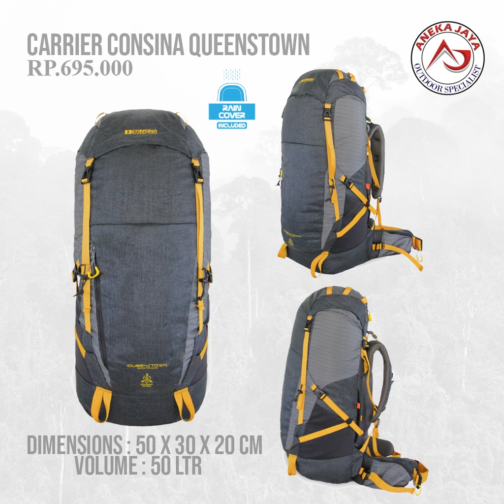 Jual CARRIER CONSINA QUEENSTOWN 50 LITER | Shopee Indonesia