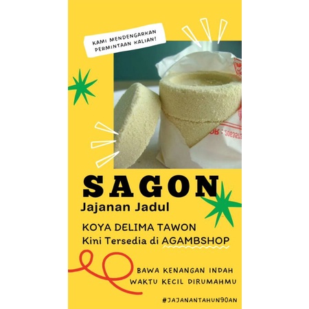 Jual SAGON - KUWE KOYA DELIMA TAWON / SNACK JAJANAN CEMILAN JADUL ...