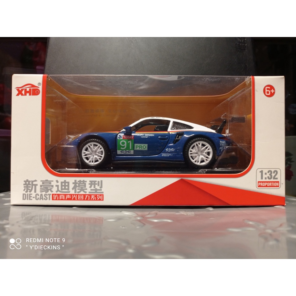 Jual Diecast XHD Porsche 911 RSR - Sound & Light - Blue | Shopee Indonesia