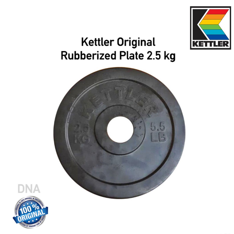 Jual Rubberized Rubber Weight Plate 2.5 kg/ Piring Barbel Karet ...