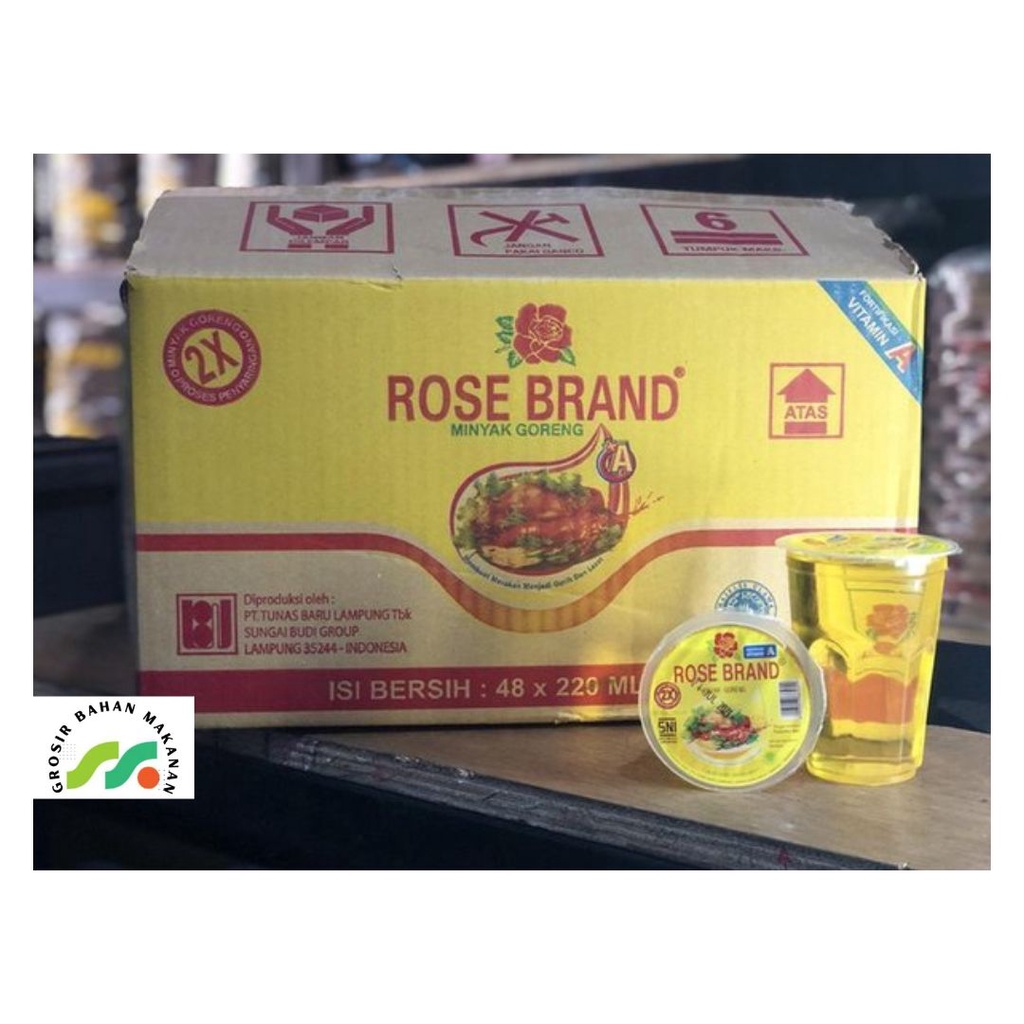 Jual MINYAK ROSE BRAND GELAS 220ML ISI 48 PCS | Shopee Indonesia