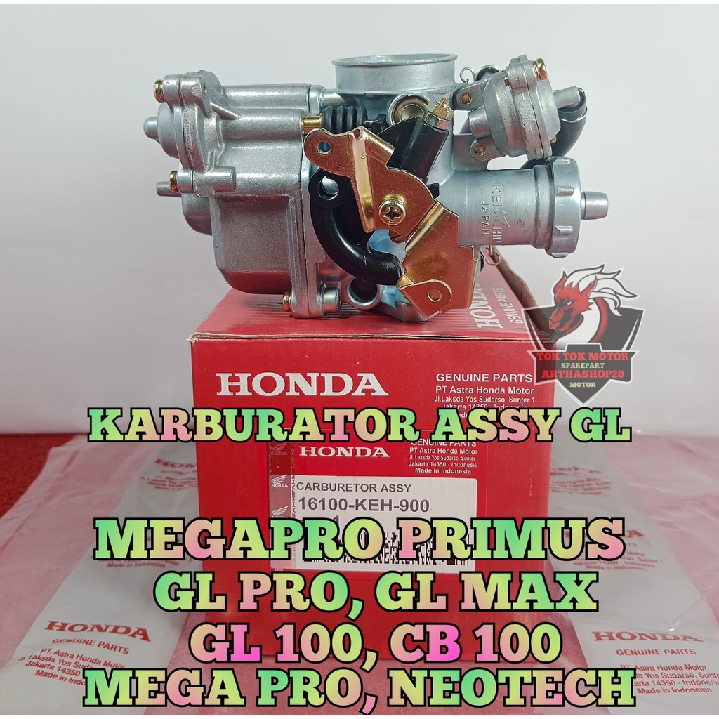 Jual Karbu KEH Asli Original Motor Honda Megapro Hiu , Mega Pro Primus , GL Pro NEotech , GL Max ...
