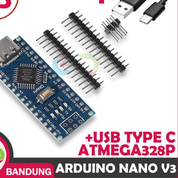 Jual ARDUINO NANO V3.0 ATMEGA328P TYPE-C PLUS KABEL CH340 HQ IC ...