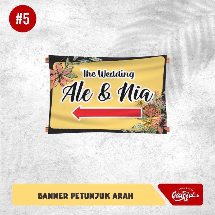 Jual Banner Petunjuk Arah Pernikahan / Hajatan / Khitanan | Shopee Indonesia